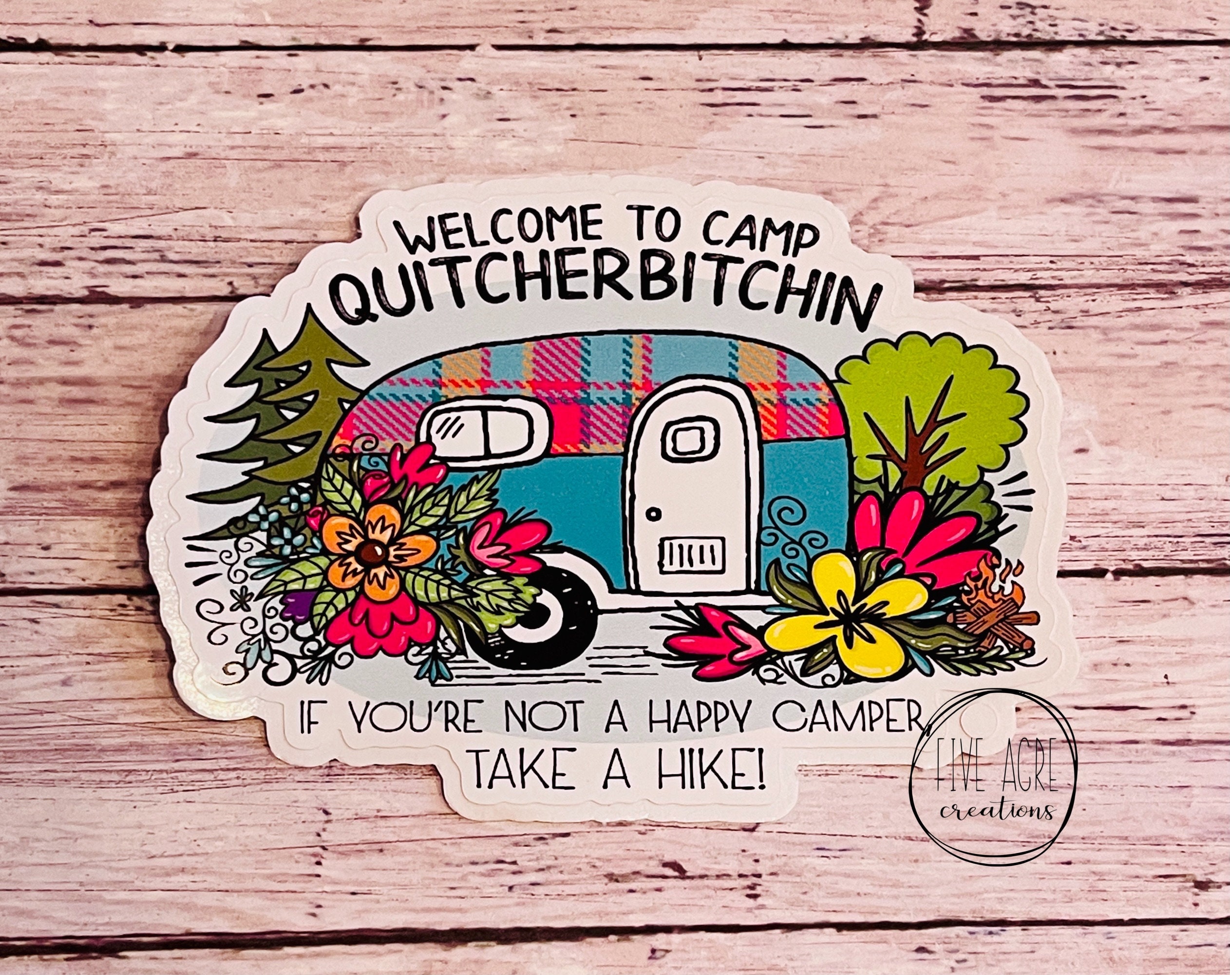 Camp Quitcherbitchin Rv Camper Trailer Waterproof - Etsy