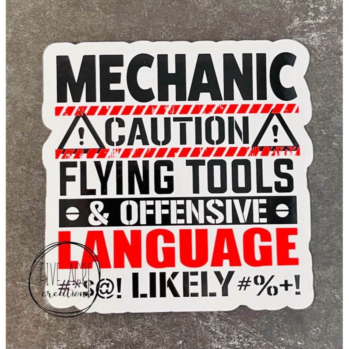 Funny Mechanic Decal Waterproof Sticker Toolbox Sticker | Etsy