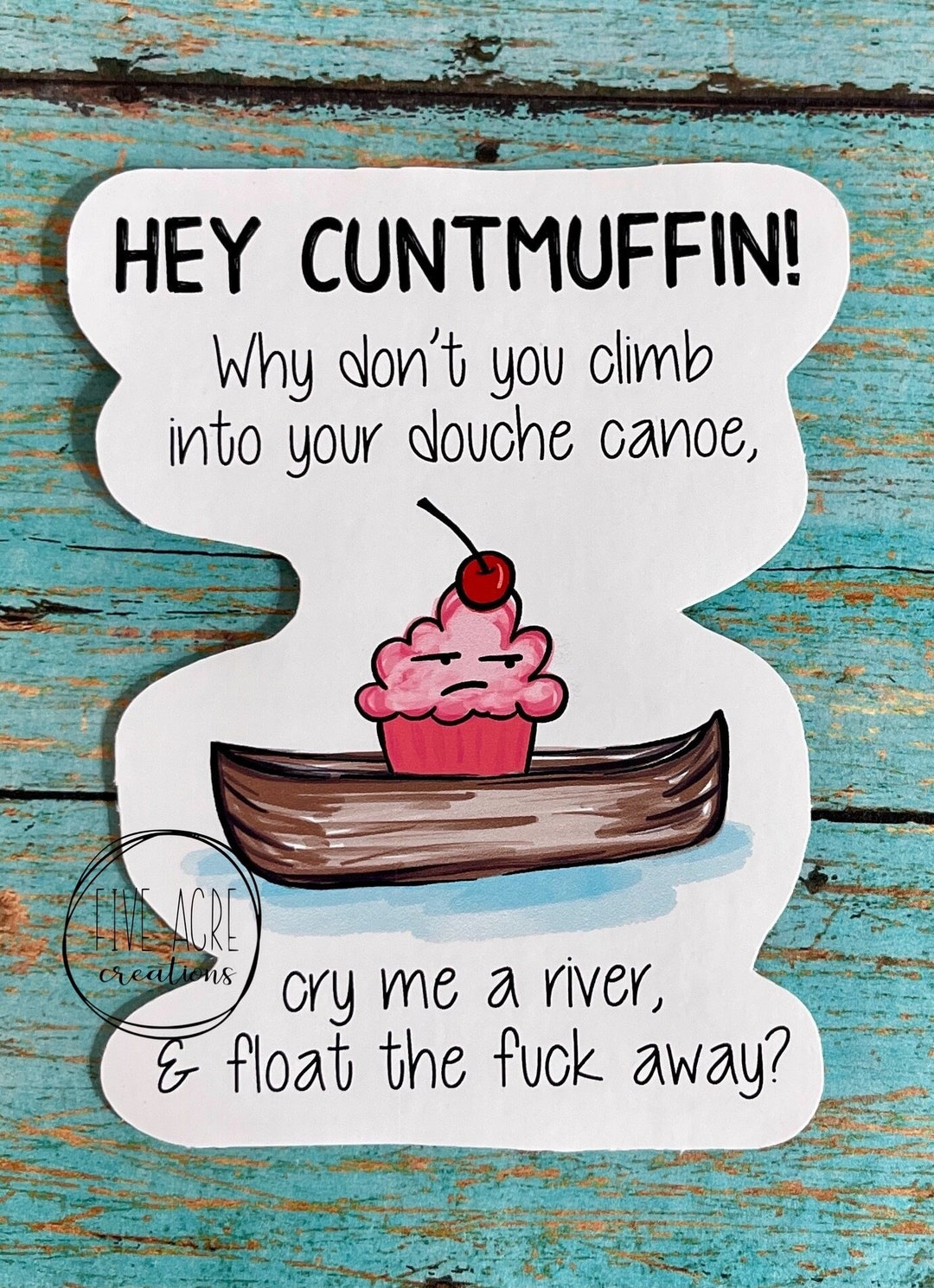 Funny Rude Sticker • Mature Swear Word Decal • Car Decal • Laptop ...