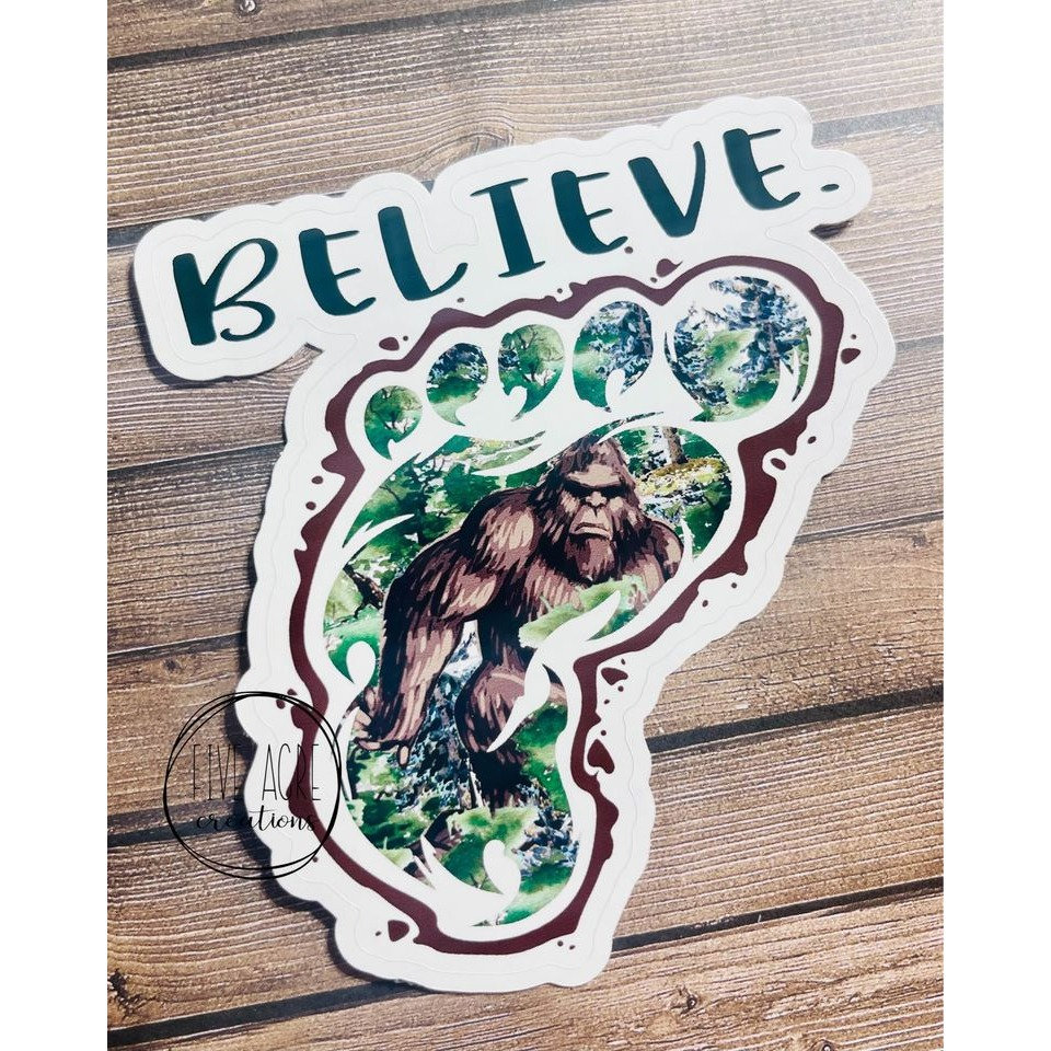 Bigfoot Waterproof Sticker Weatherproof Vinyl Decal | Etsy