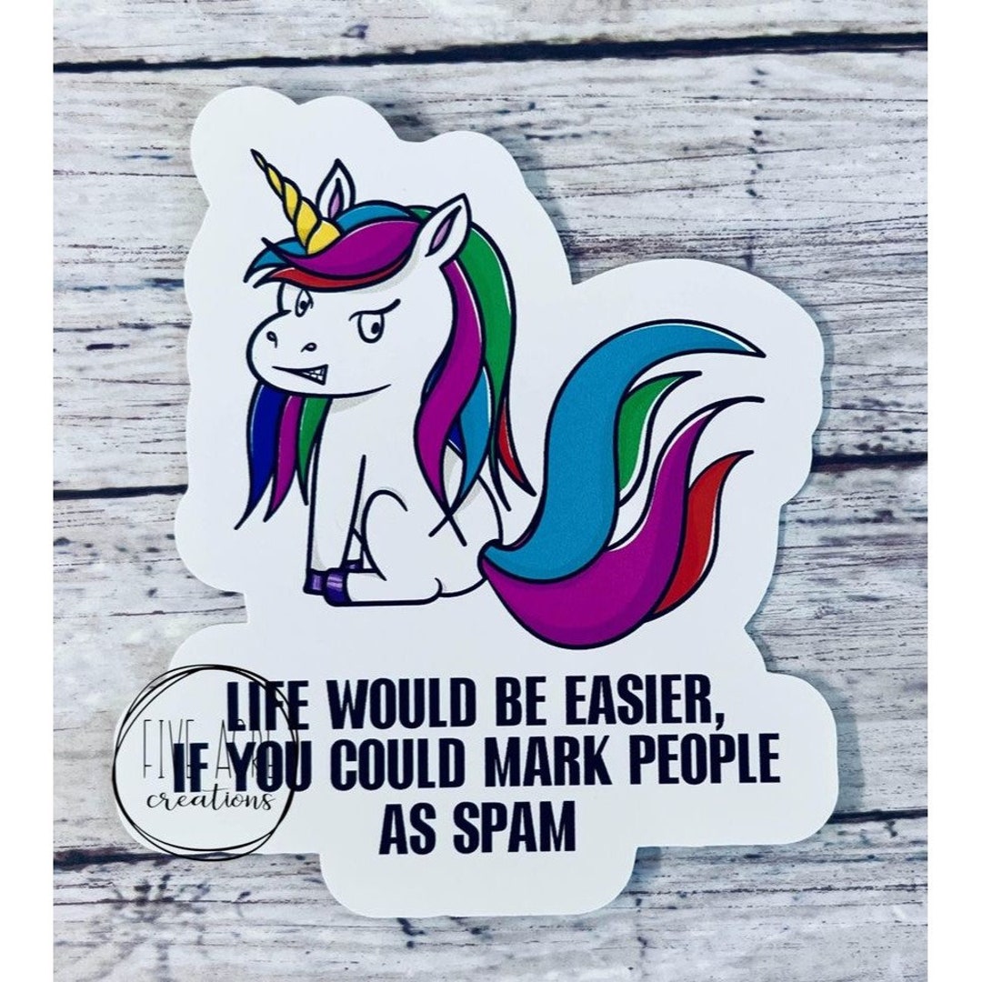 Waterproof Car Decal • Laptop Sticker • Funny Rude Decal • Colorful ...