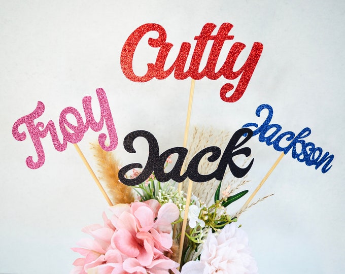 Personalized Name Centerpiece Sticks, Custom Name, Name Sticks, Mason ...