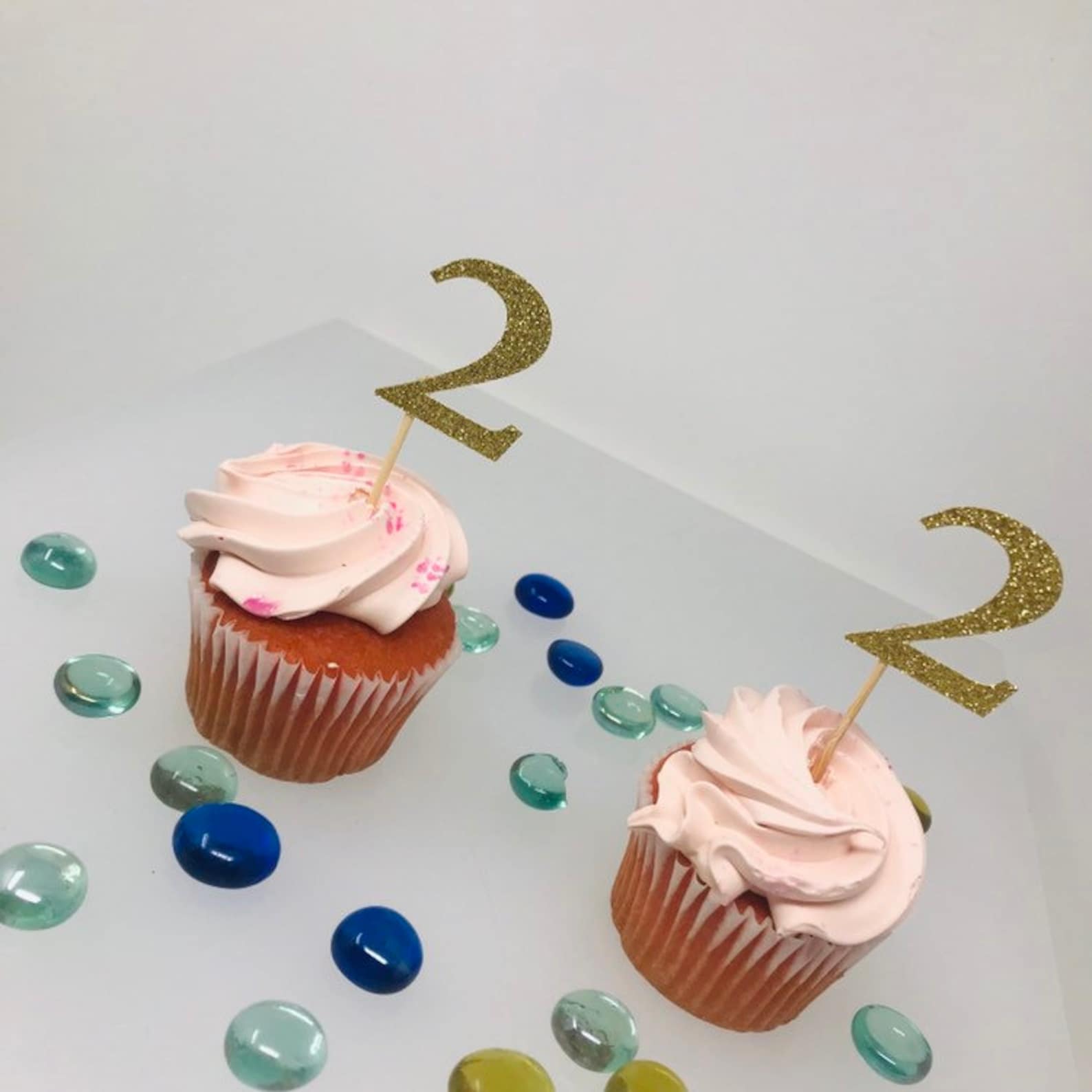 2nd Birthday Cupcake Toppers, Birthday Decoration, 2nd Birthday ...
