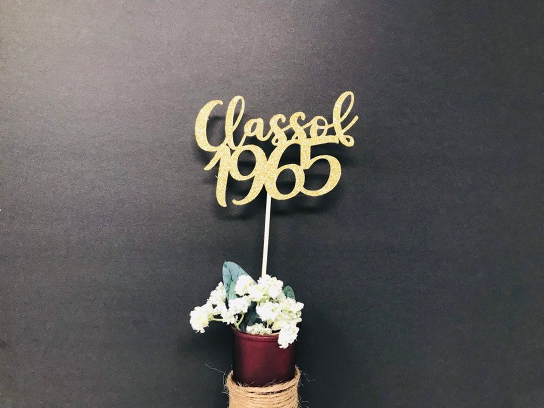 Class of 1965, Class Reunion Centerpiece, 55 Years Class Anniversary ...