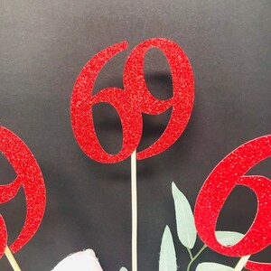 Birthday Centerpiece, 69th Anniversary, 69th Celebration, 69th Birthday ...