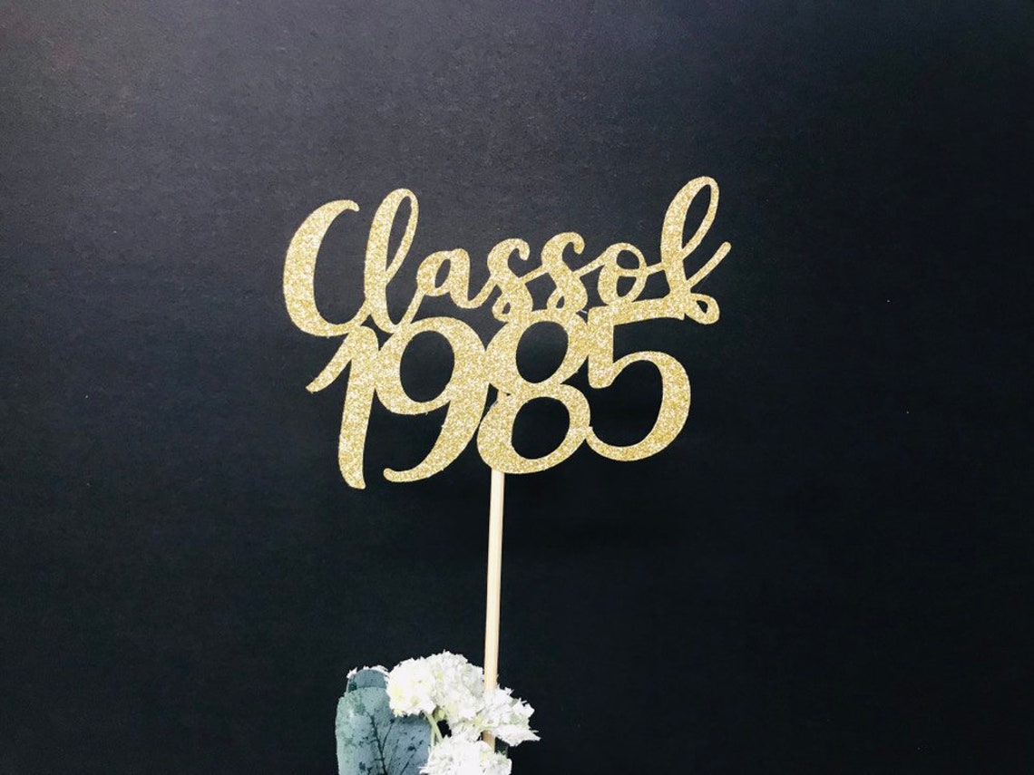 Class of 1985, Class Reunion Centerpiece, 35 Years Class Anniversary ...