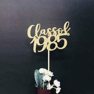 Class of 1985, Class Reunion Centerpiece, 35 Years Class Anniversary ...
