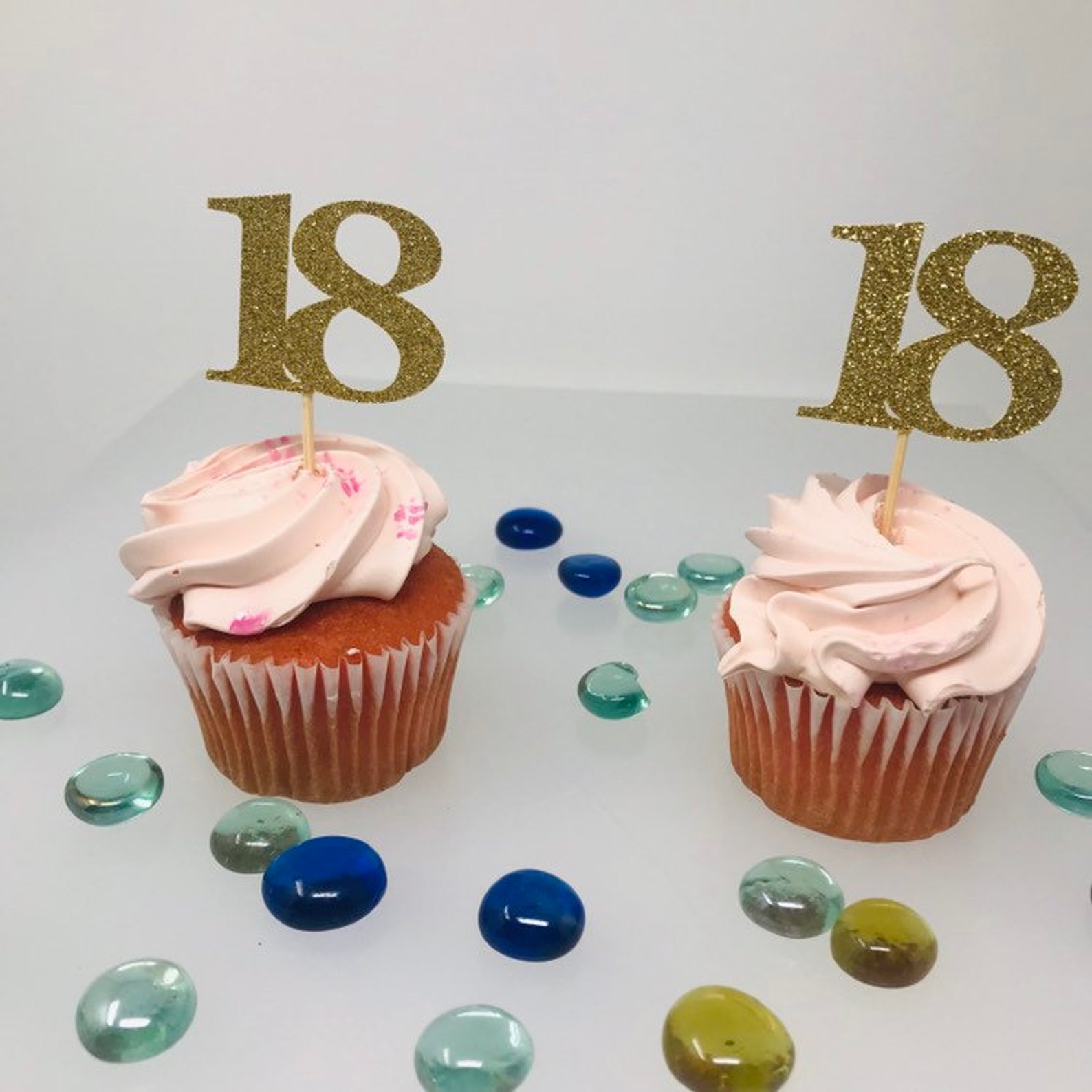 18th Birthday Cupcake Toppers, Birthday Decoration, 18th Birthday ...