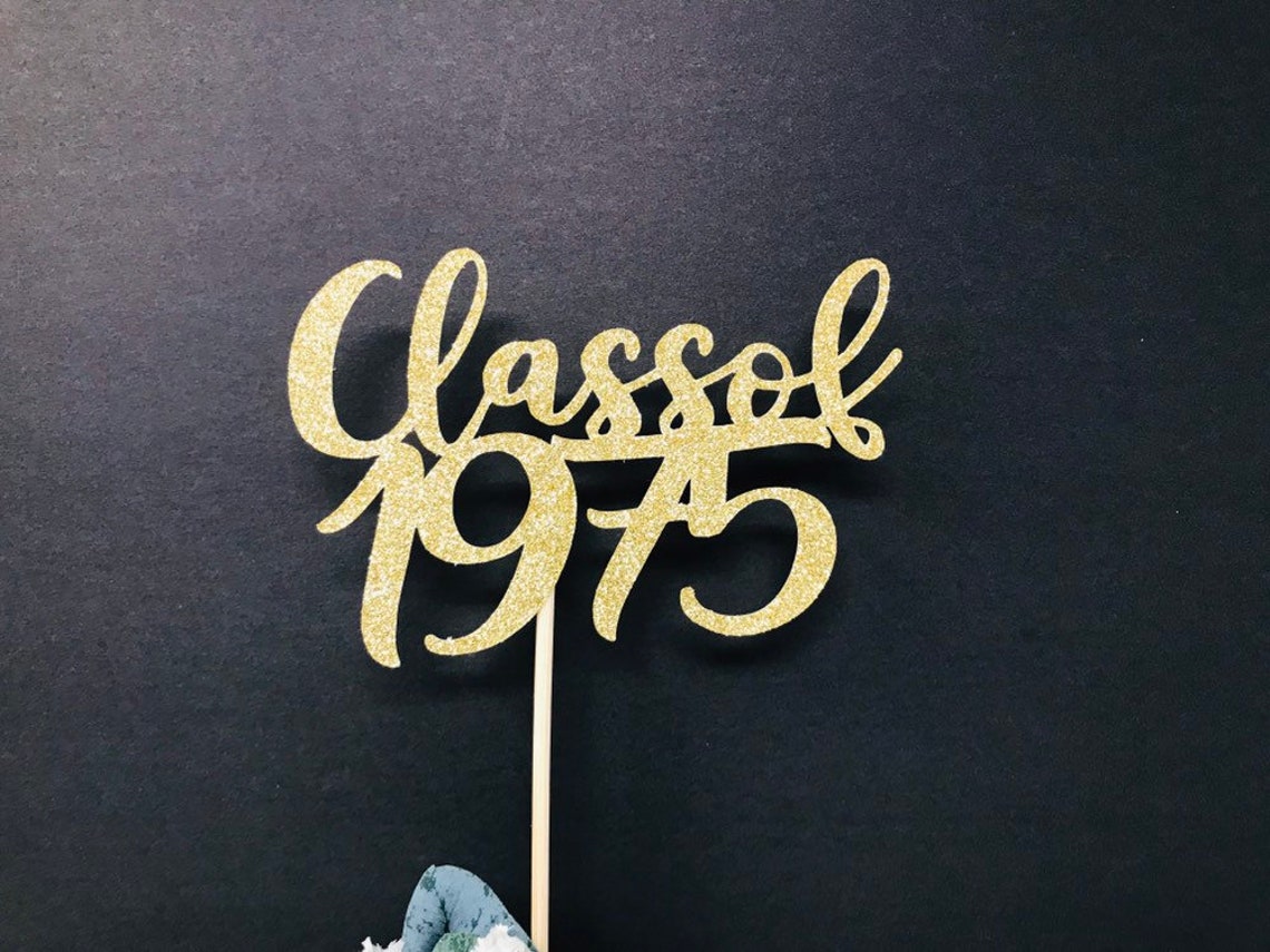 Class of 1975, Class Reunion Centerpiece, 45 Years Class Anniversary ...
