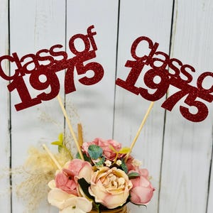 Class of 1975, Class Reunion Centerpiece, 50 Years Class Anniversary ...