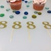 8th Birthday Cupcake Toppers, Birthday Decoration, 8th Birthday ...