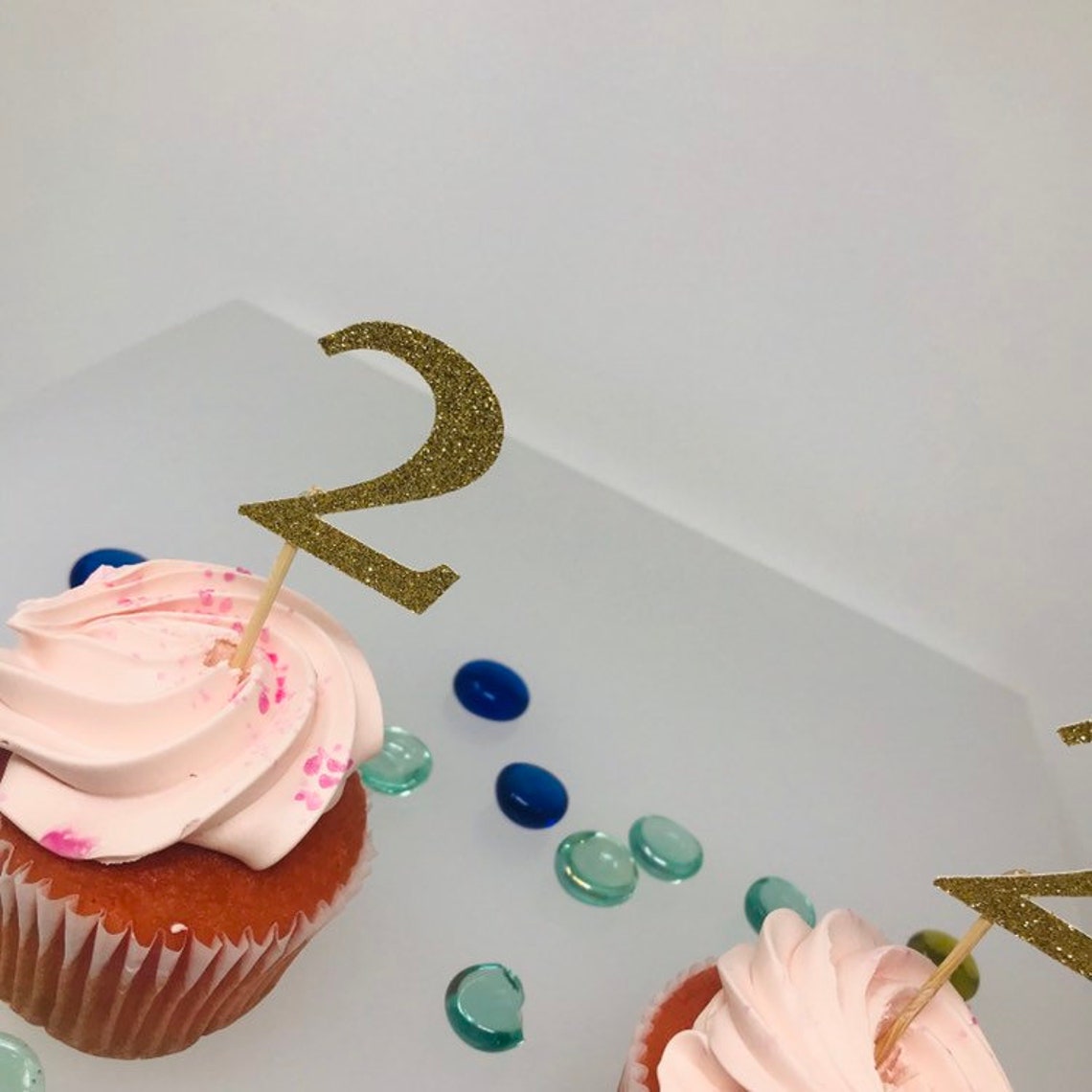 2nd Birthday Cupcake Toppers, Birthday Decoration, 2nd Birthday ...