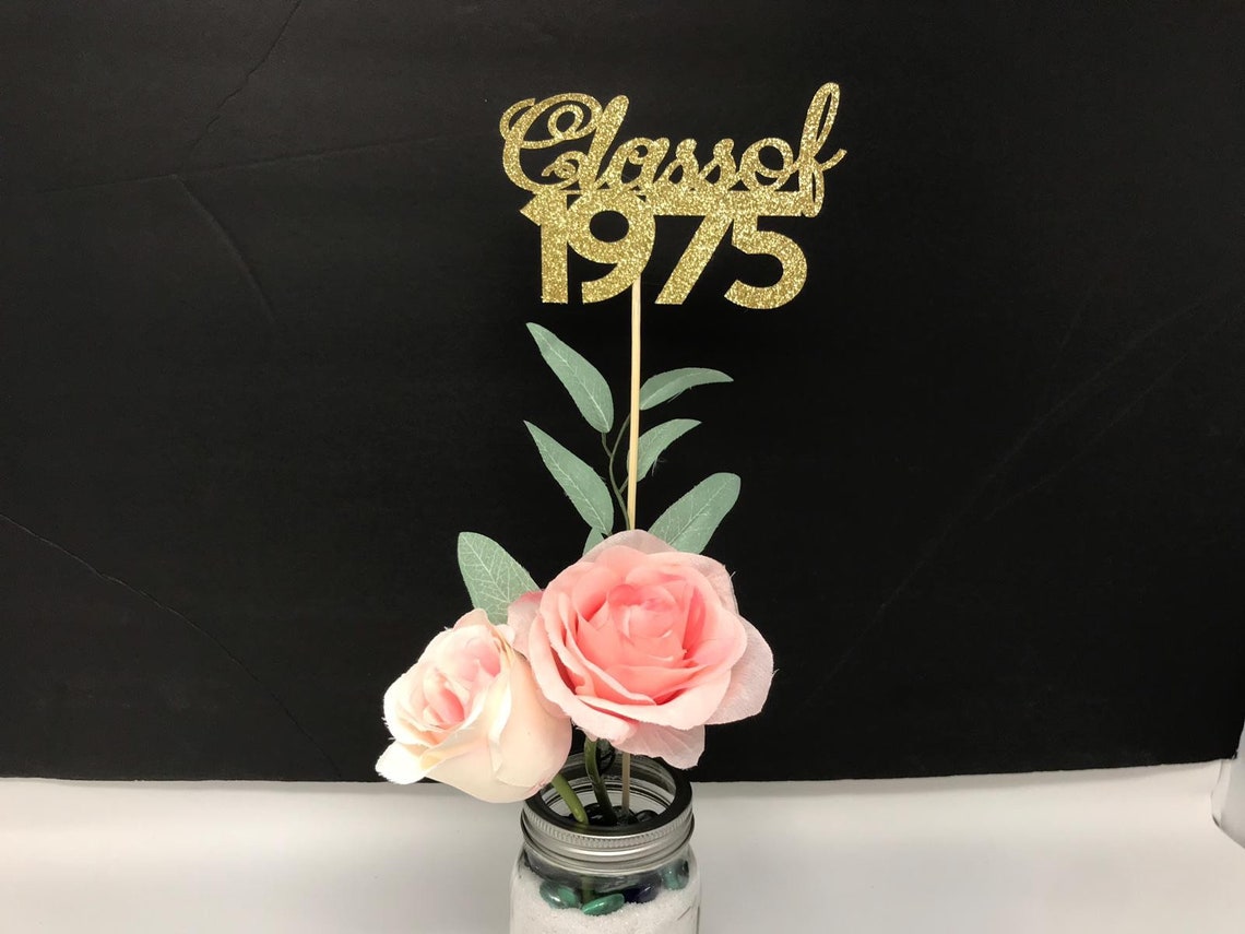 Class of 1975, Class Reunion Centerpiece, 45 Years Class Anniversary ...