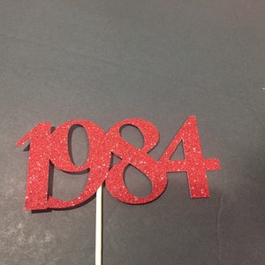 Set of 3 Sticks, 1984 Class Reunion Centerpiece, 35 Years Class ...