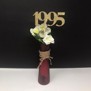 Set of 3 Sticks, 1995 Stick, Class Reunion Centerpiece, 25 Years Class ...