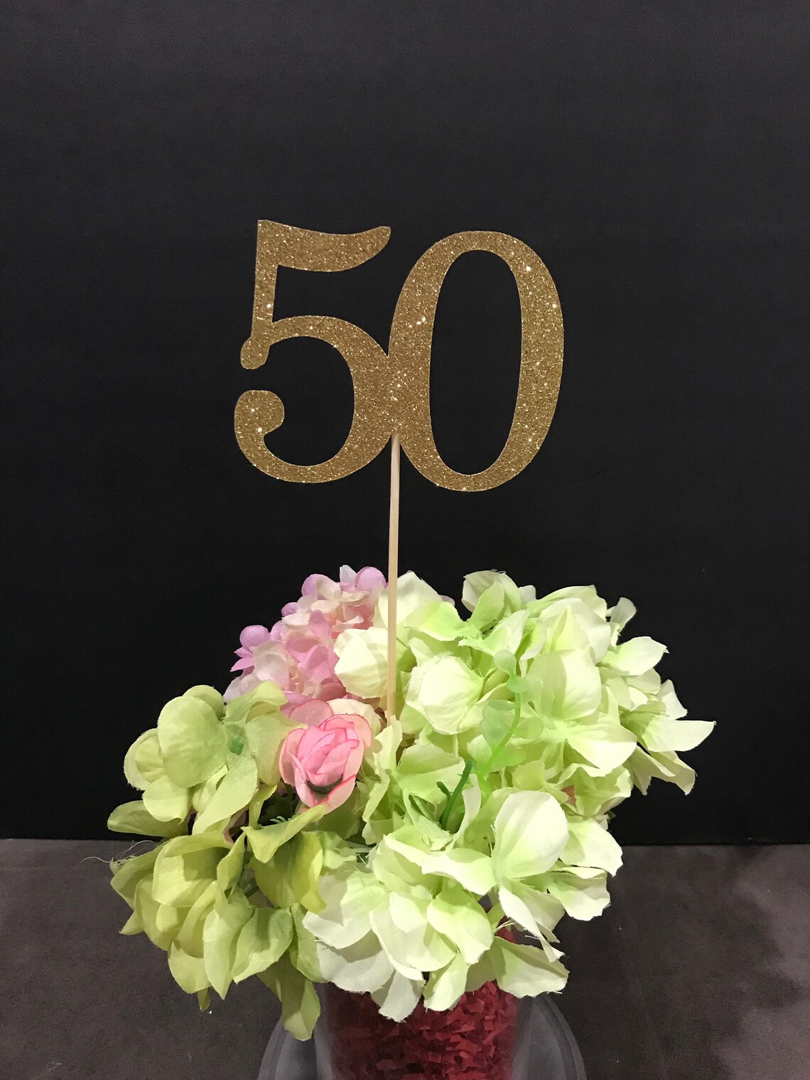 SET of THREE: 50 Birthday Centerpiece 50th Anniversary 50th - Etsy