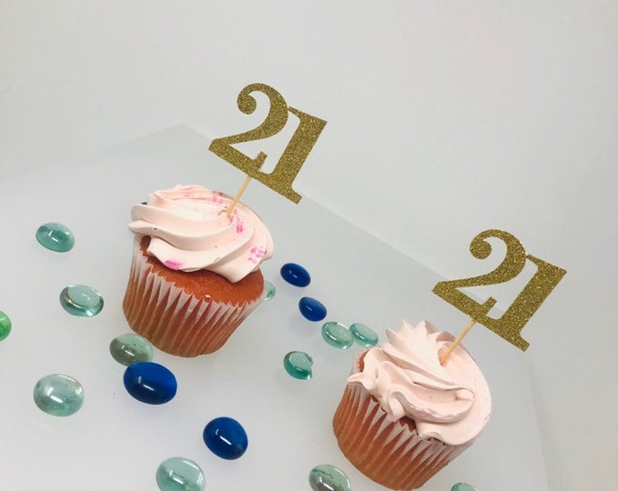 20th Birthday Cupcake Toppers Birthday Decoration 20th | Etsy