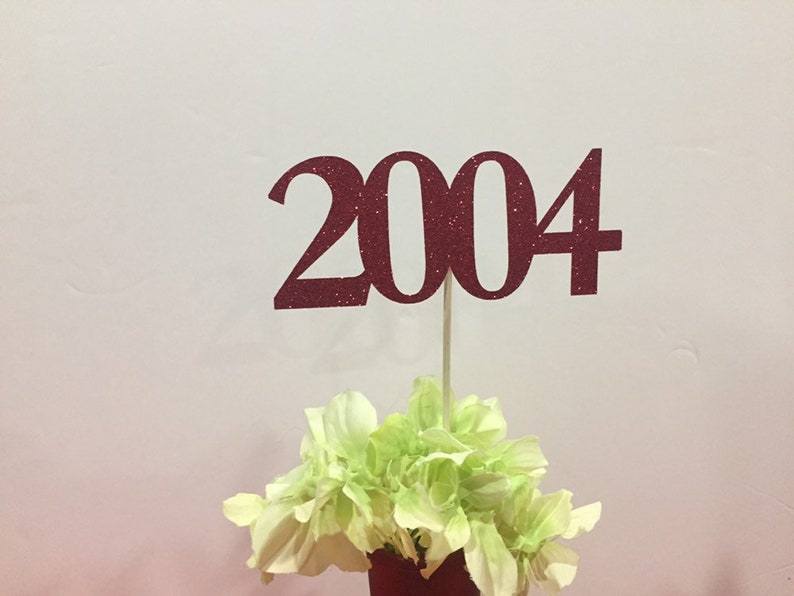 Set of 3 Sticks 2004 Class Reunion Centerpiece 15 Years - Etsy