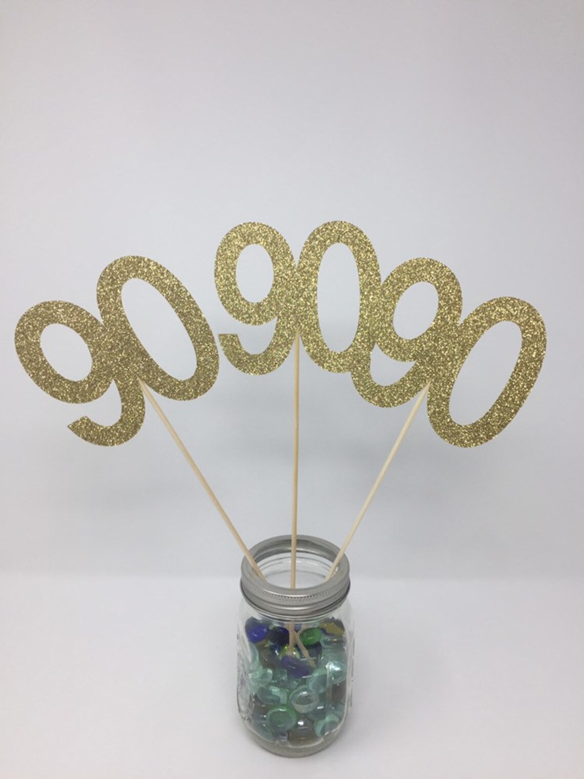 Set of 3 Sticks, 90 Birthday Centerpiece, 90th Anniversary, 90th ...