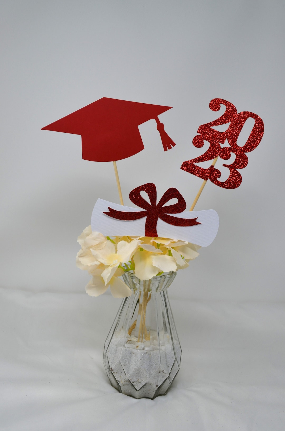 Decoraciones De Graduación 2024 Palos De Centro De Mesa De Etsy España
