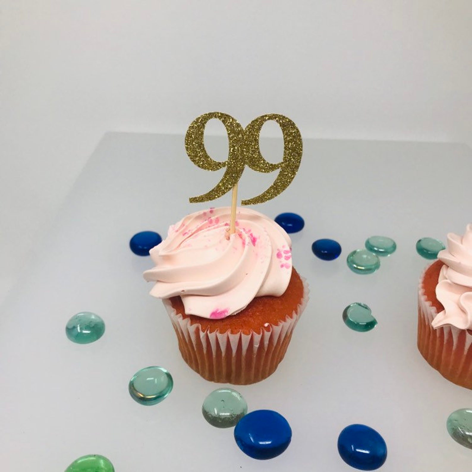 99th Birthday Cupcake Toppers Birthday Decoration 99 Cupcake - Etsy