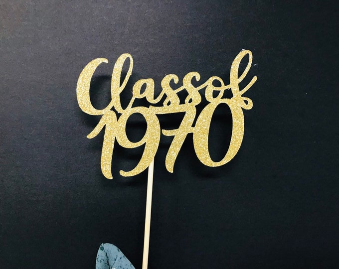 Class of 1970, Class Reunion Centerpiece, 50 Years Class Anniversary ...