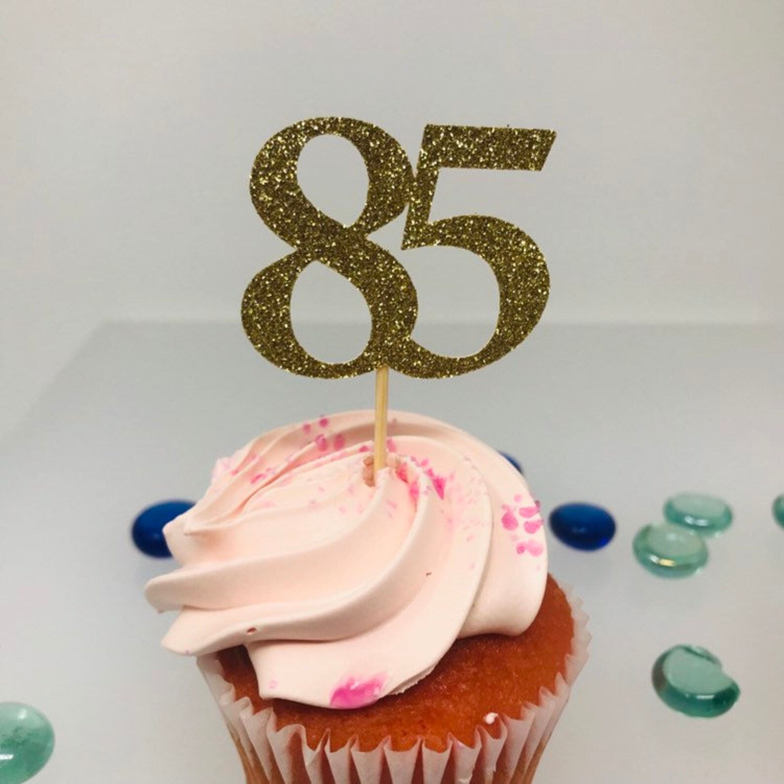 85th Birthday Cupcake Toppers, Birthday Decoration, 85 Cupcake Topper ...
