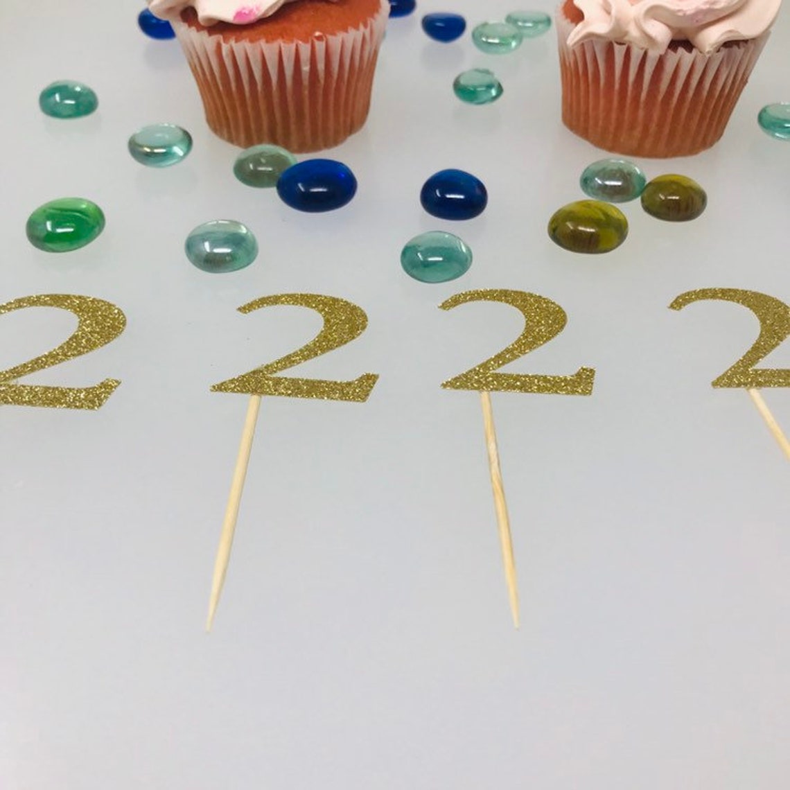 2nd Birthday Cupcake Toppers, Birthday Decoration, 2nd Birthday ...