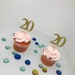 20th Birthday Cupcake Toppers, Birthday Decoration, 20th Birthday ...