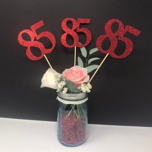 Birthday Centerpiece, 85th Anniversary, 85th Celebration, 85th Birthday ...