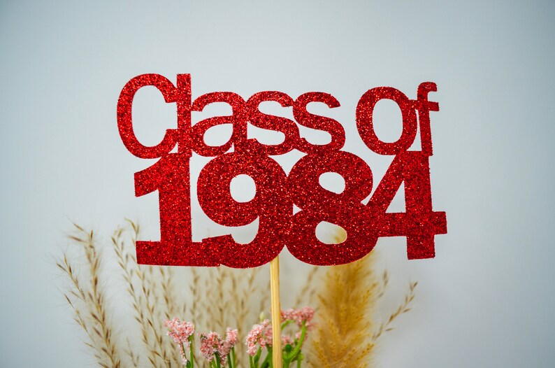 Class of 1984, 1984 Class Reunion Centerpiece, 35 Years Class ...