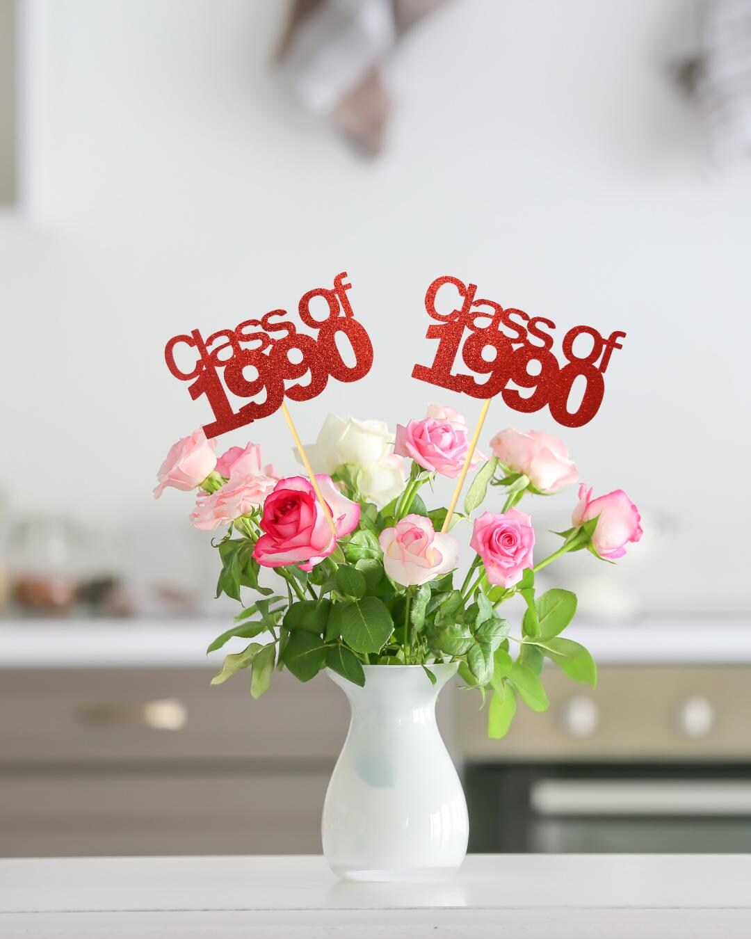 Set of 3 Class of 1990, 1990 Class Reunion Centerpiece, Class of 1990 ...