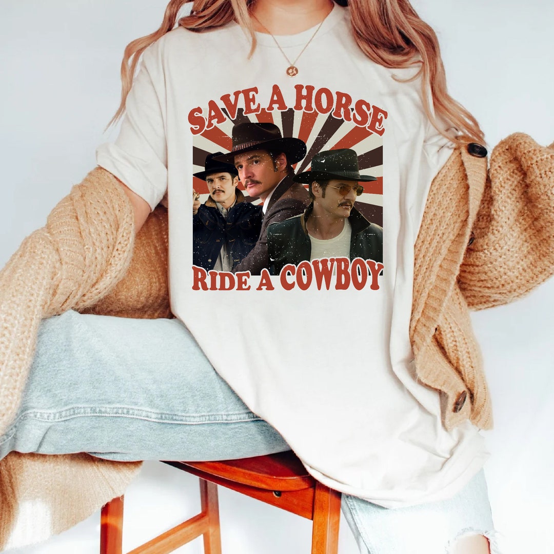Retro Pedro Pascal PNG Save A Horse Ride A Cowboy Png Daddy - Etsy
