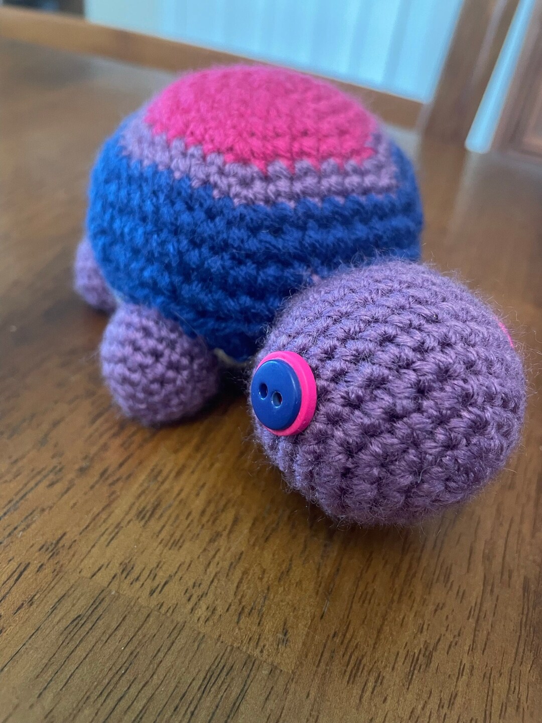 Bisexual Flag Turtle Crochet Plushie - Etsy