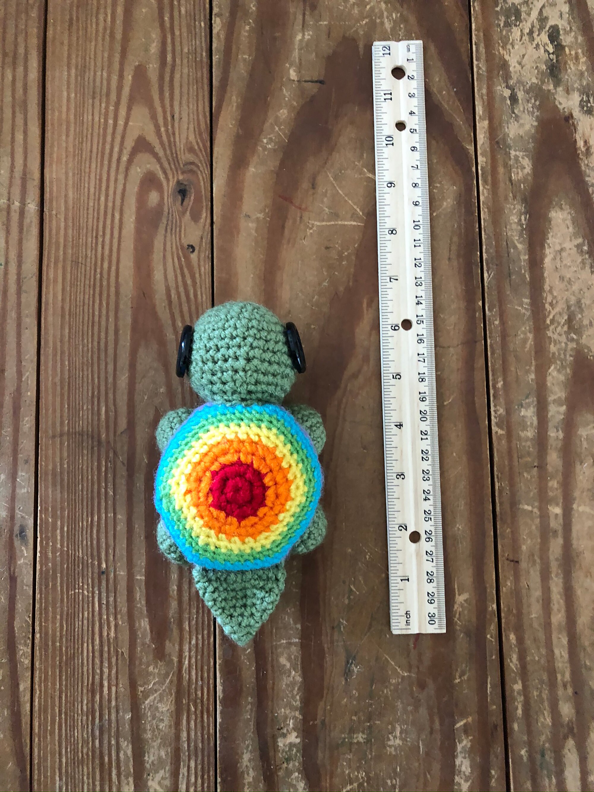 Rainbow Turtle Crochet Plushie - Etsy