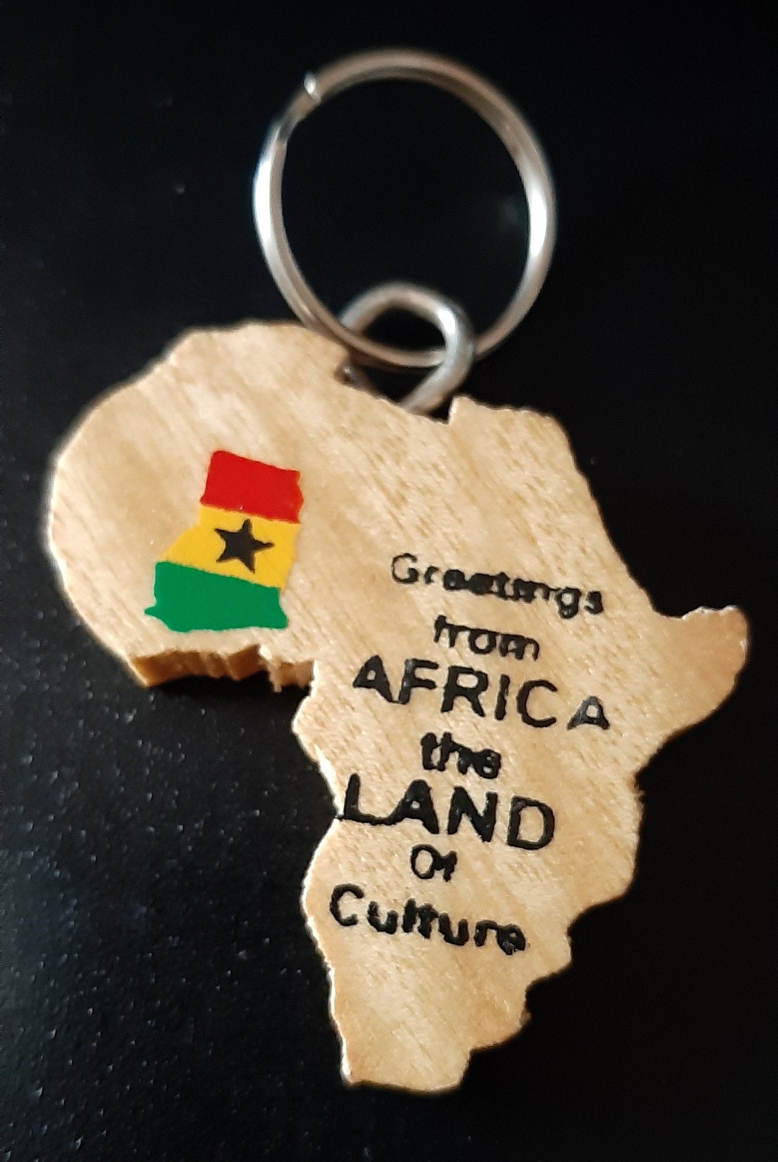 Africa Shaped Hand Carved Wooden Keychain for Gifting - Etsy