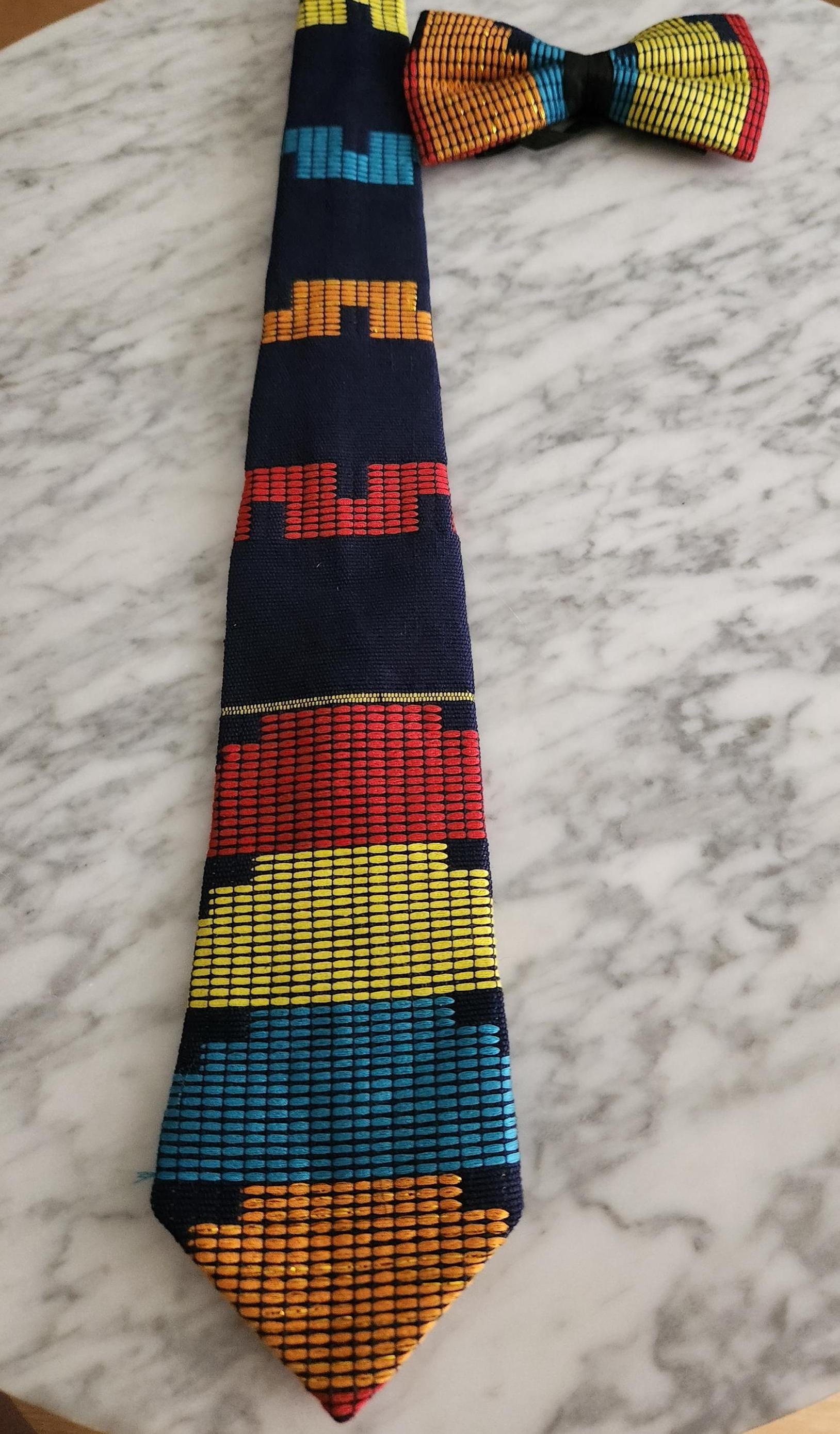 KOBLA Africa Handmade Men's Kente Necktie - Etsy