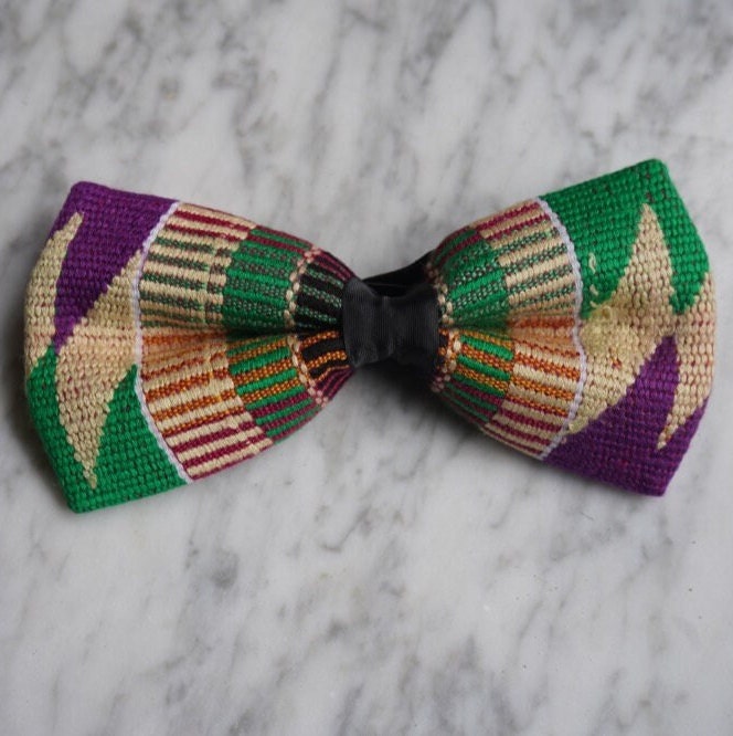 Efoe Authentic African Handmade Kente Bow Tie - Etsy