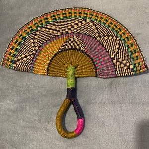 Nevameloo African Handmade Fan/ Wall Decoration - Etsy