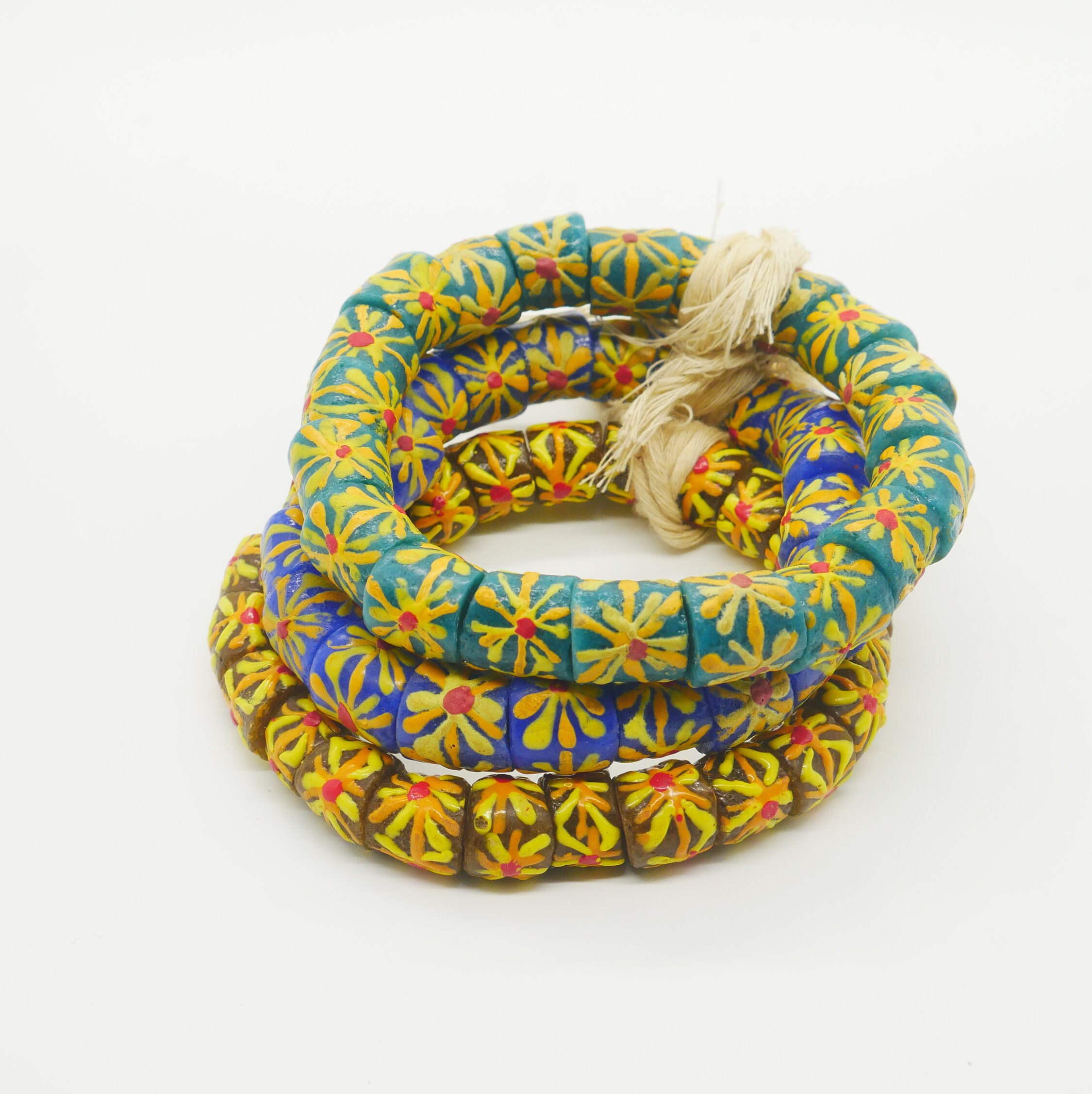SENA African Tribal Tube Beads, Handmade From Recycled Glass: Ideal for ...