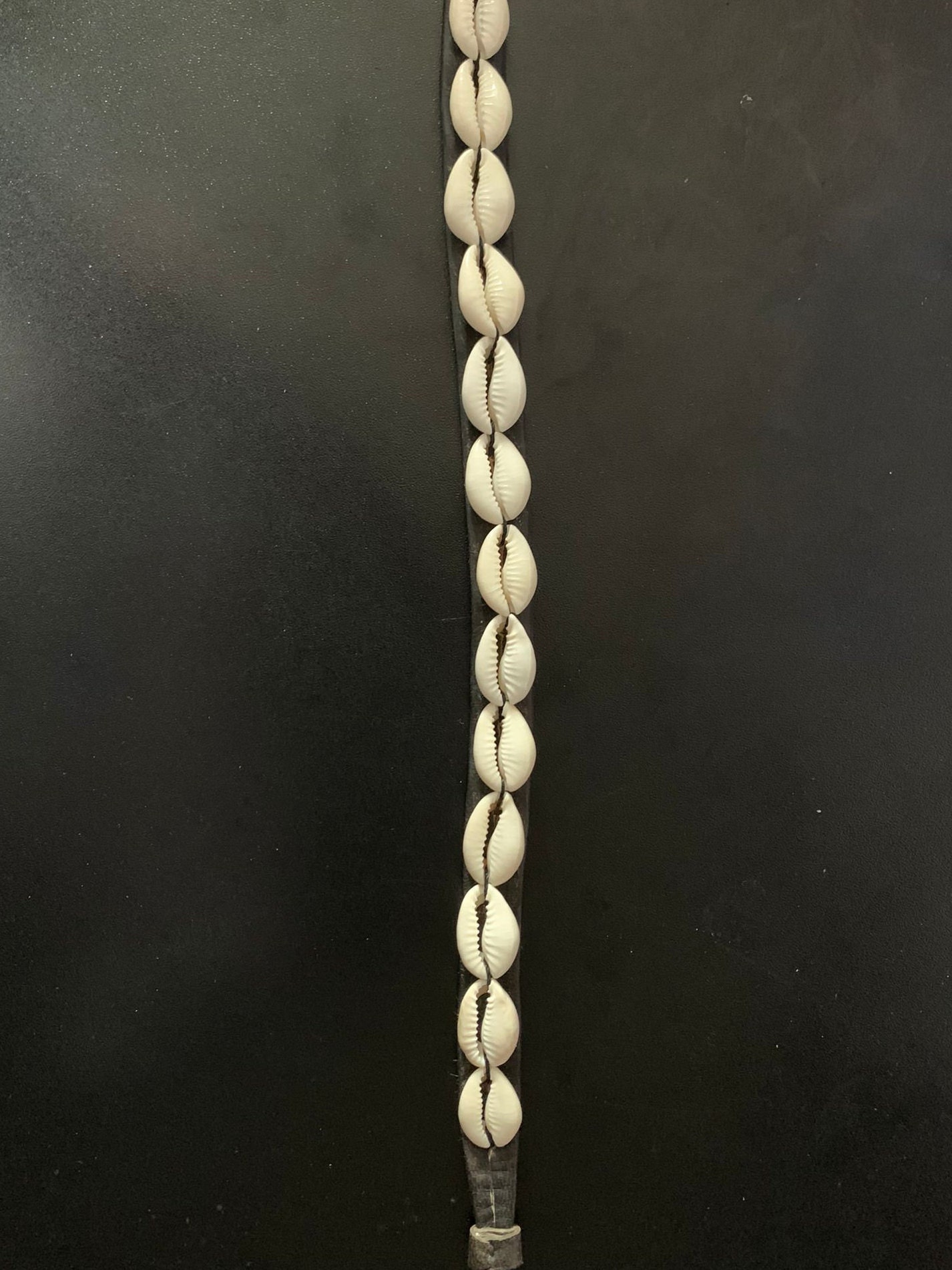 NUNYA African, Handmade, Black Leather, Cowrie Shell Bracelet and ...