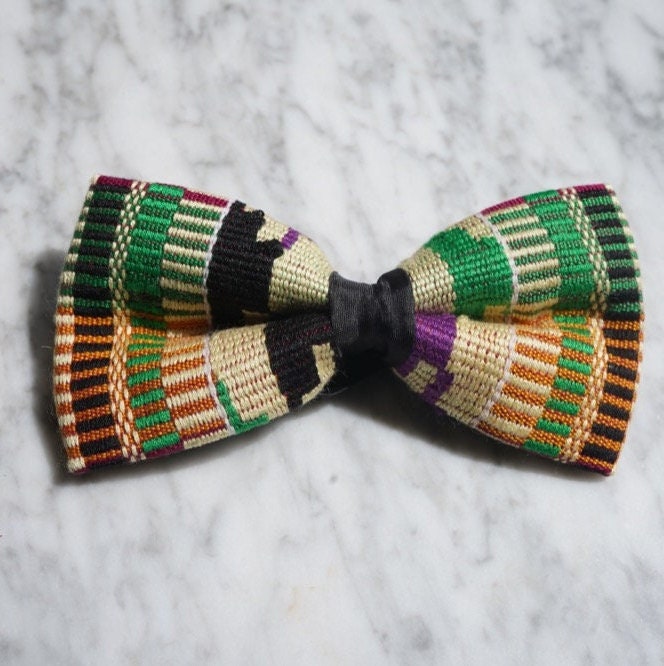 Efoe Authentic African Handmade Kente Bow Tie - Etsy