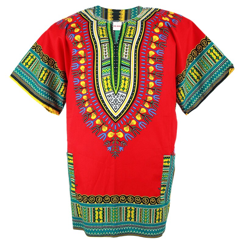 Traditional African Dashiki Print Top/tunic Unisex - Etsy