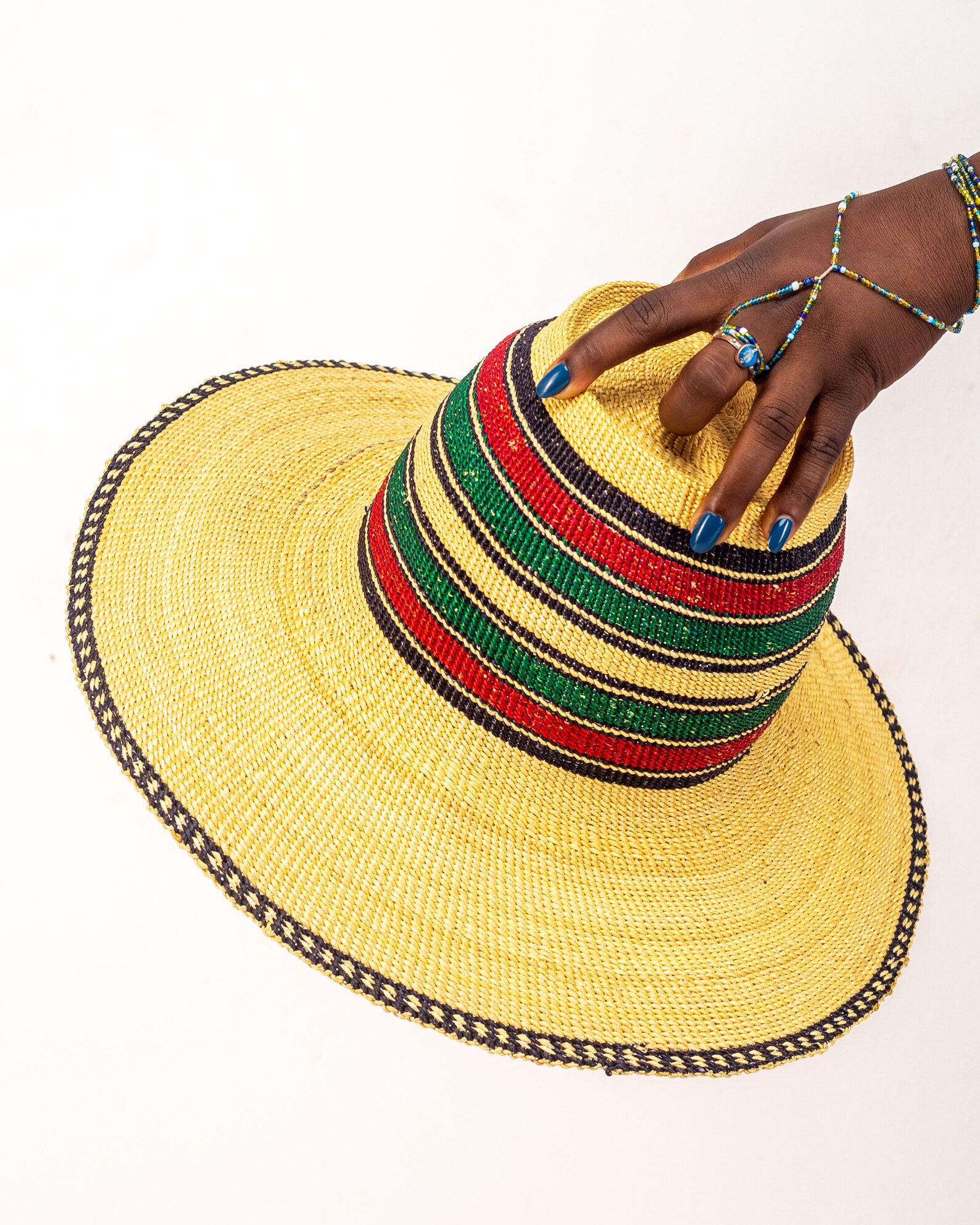 KUKU African Handwoven Vegan Straw Hat - Etsy