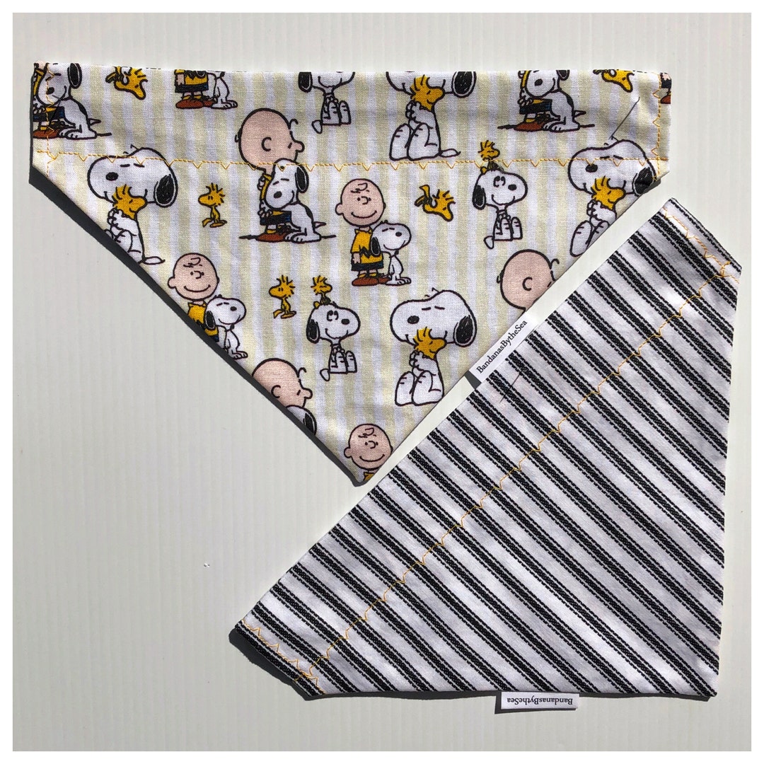 Snoopy's Best Pals Reversible Overthecollar Dog Bandana - Etsy