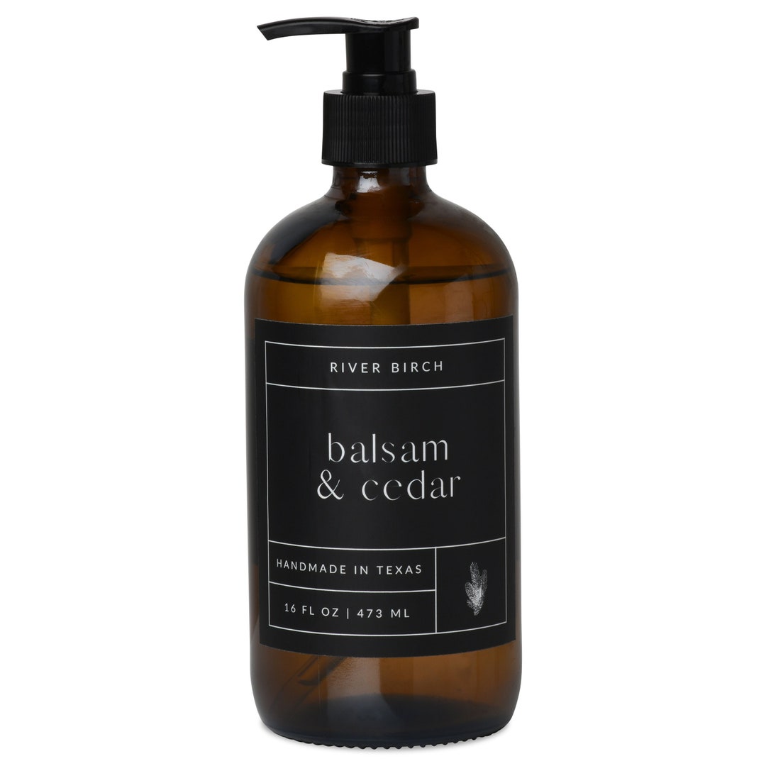 Balsam & Cedar Scented Hand Soap: Handmade Organic Vegan, 16 Fl Oz - Etsy