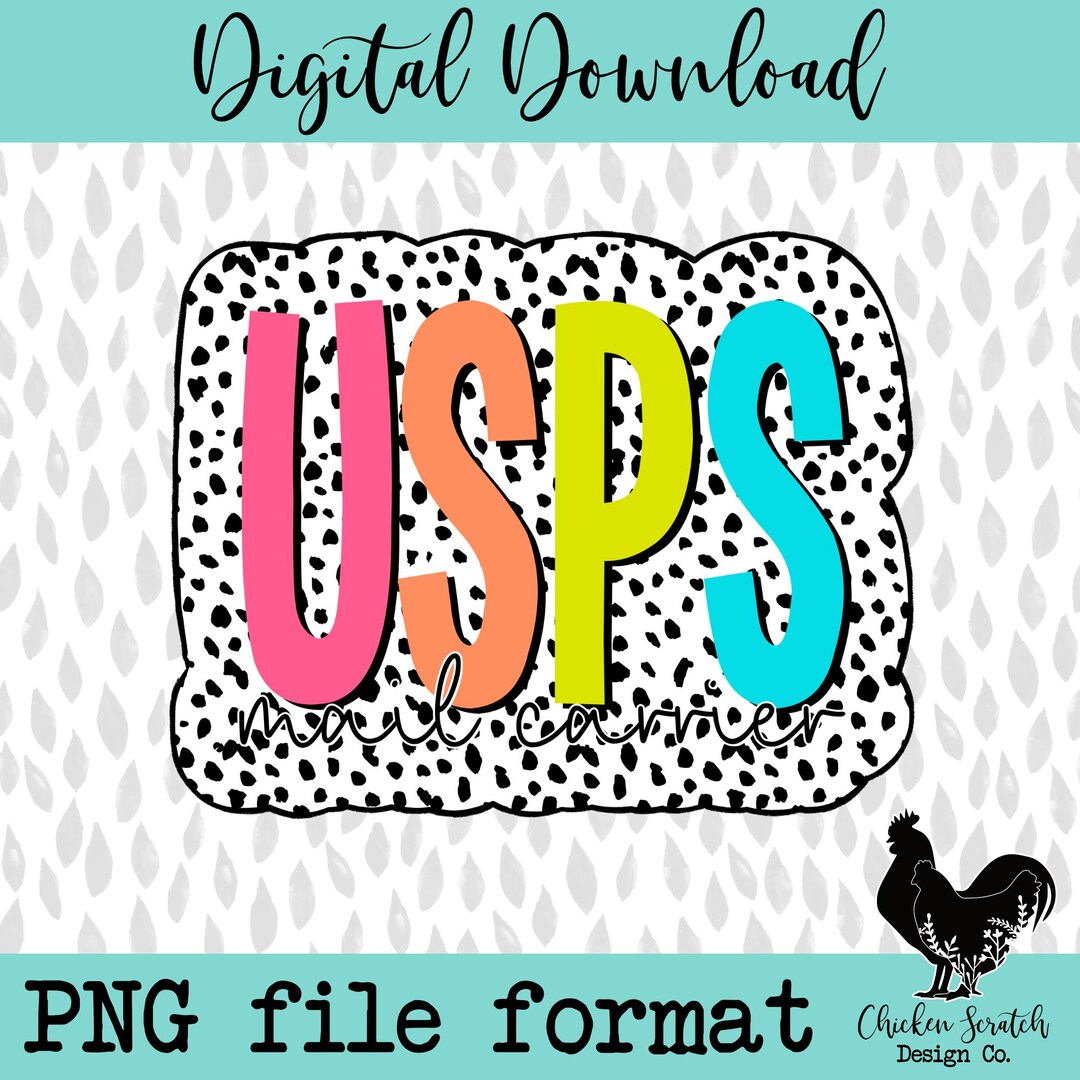 USPS Postal Worker Bright Neon Postal Worker Sublimation DTF PNG ...