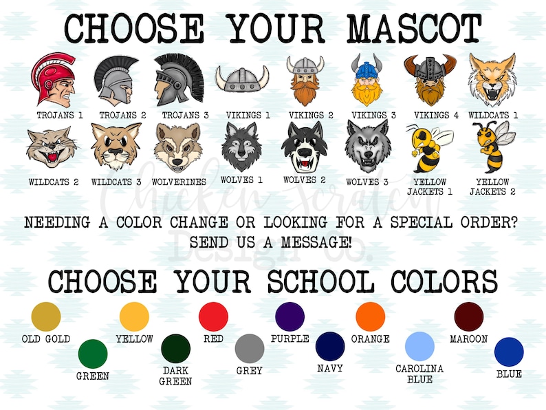Custom Mascot Bright School Spirit Sublimation DTF PNG Neon Football ...