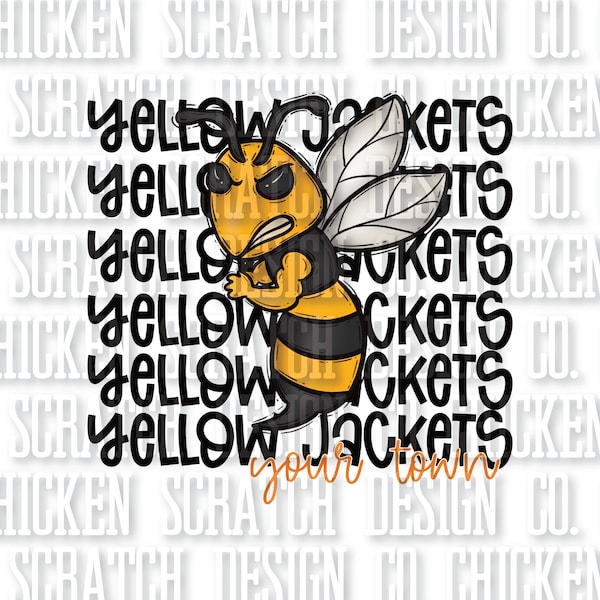 Yellow Jacket Mascot Svg - Etsy