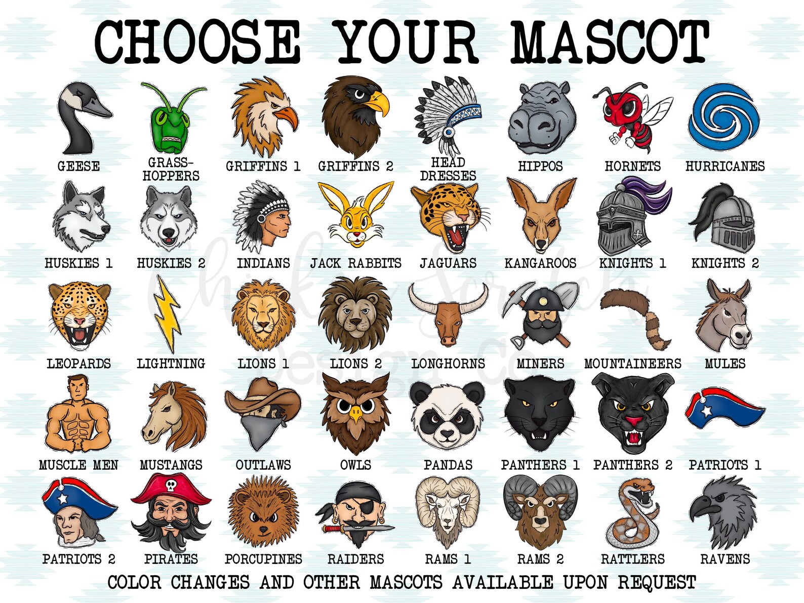 Custom Mascot Bright School Spirit Sublimation DTF PNG Neon Football ...